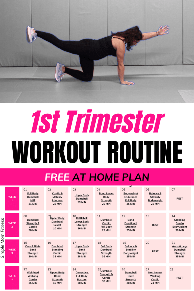 FREE First Trimester Workout Routine - Simple Mom Fitness