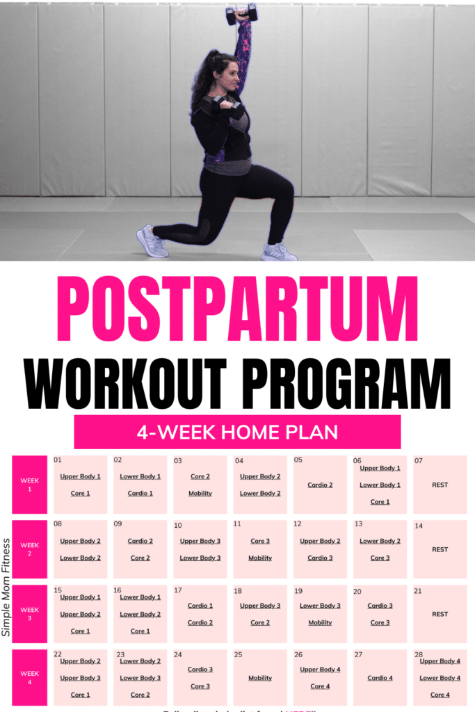 4-Week Postpartum Workout Program - Simple Mom Fitness