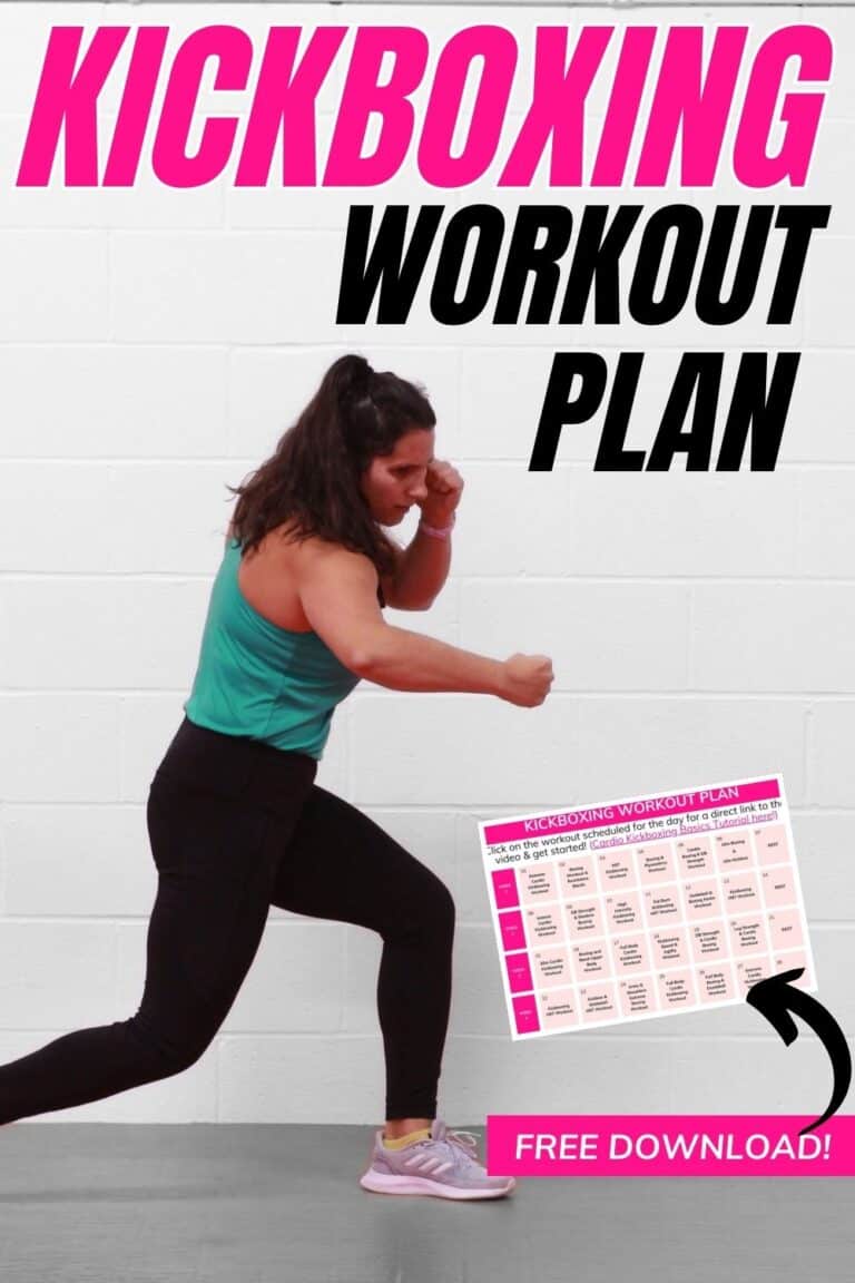 FREE 4-Week Kickboxing Workout Plan (PDF) - Simple Mom Fitness